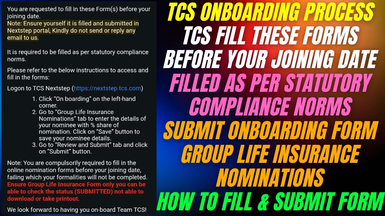 TCS BIG CHANGE | NEW ONBOARDING PROCESS | JOINING FORMALITIES | GROUP ...